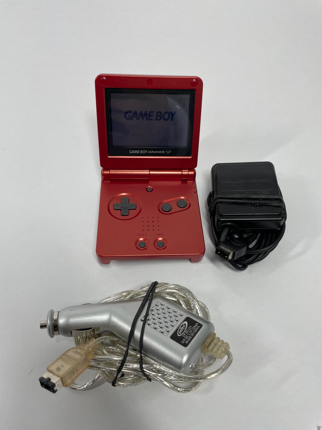 Nintendo Game Boy Advance SP Red With Wall And Car Charger – PayMore ...